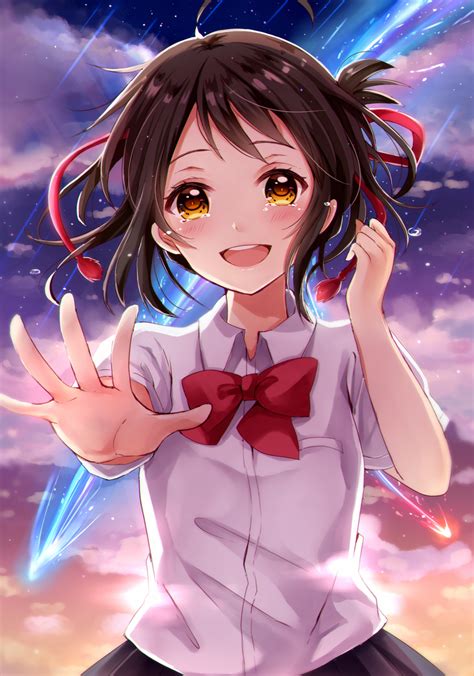 Miyamizu Mitsuha Kimi No Na Wa Drawn By Sakura Hiyori Danbooru