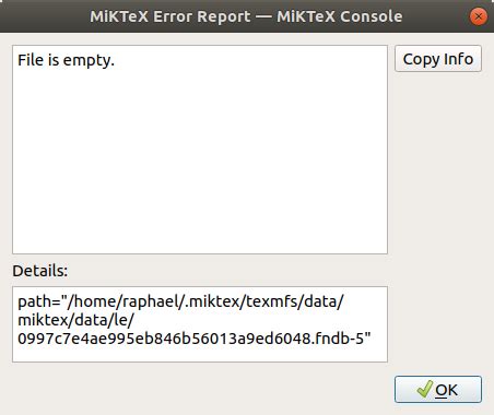 MiKTex Crashed On Ubuntu TeX LaTeX Stack Exchange