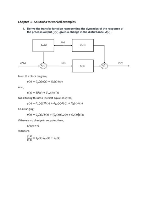 Chapter 3 Solution To Worked Examples Pdf Control Theory