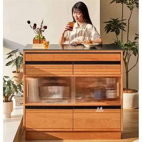 홈바테이블 아일랜드 바 수납장 홈바 인테리어 단단한 나무 테이블 북유럽 바위 슬래브 수조 티몬