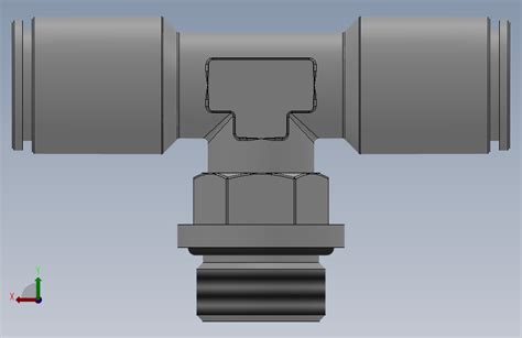 Ipbt G 全铜螺纹正三通 G螺纹管接头 Ipbt08 G02 Solidworks 2018 模型图纸下载 懒石网