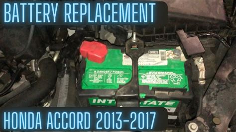 Battery Replacement Guide Honda Accord 2013 2017 Youtube