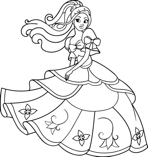 Красиво момиче фея Картинка за оцветяване Zumipic