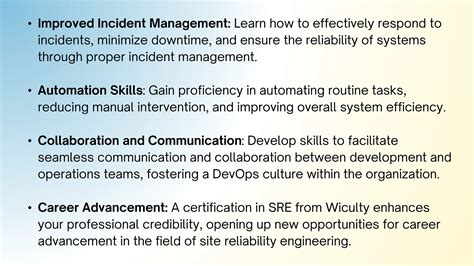 Certification In Site Reliability Engineering Sre Applying Devops Principles To Operationspptx