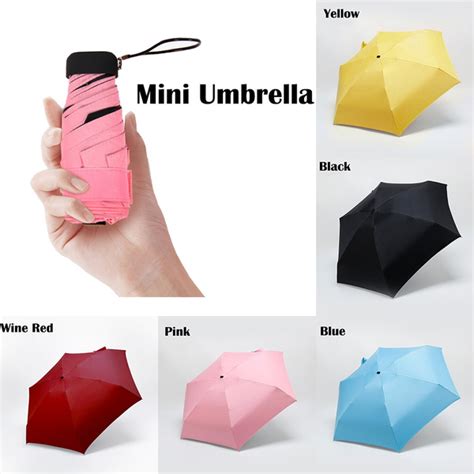 Mini Portable Lightweight Windproof Umbrella Compact Parasol Travel