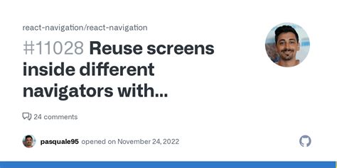 Reuse Screens Inside Different Navigators With Typescript · Issue