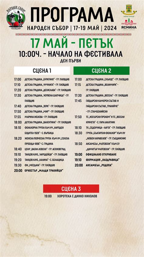 Дългоочакваната пълна програма на НАРОДЕН СЪБОР ПЛОВДИВ Facebook