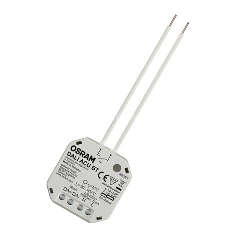 Osram Dali Acu Bt Installation Manual Pdf Download Manualslib