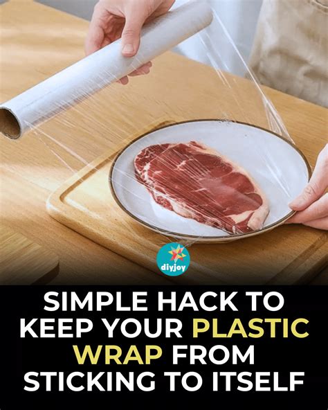 Simple Hack To Keep Your Plastic Wrap From Sticking To Itself Diy Joy