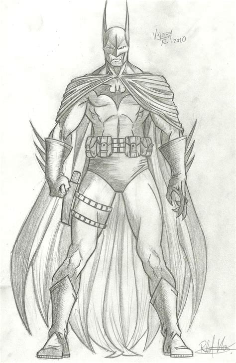 Batman Sketch 3 By Rv1994 On Deviantart