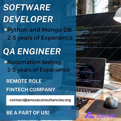Anova Consultancies On Linkedin Hiring Developerjobs Qaengineer