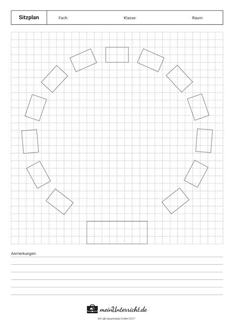 Sitzordnung Im Unterricht Vorlagensammlung Meinunterricht