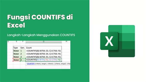 Belajar Excel 73 Fungsi Countifs Di Excel — Minarsih Tech