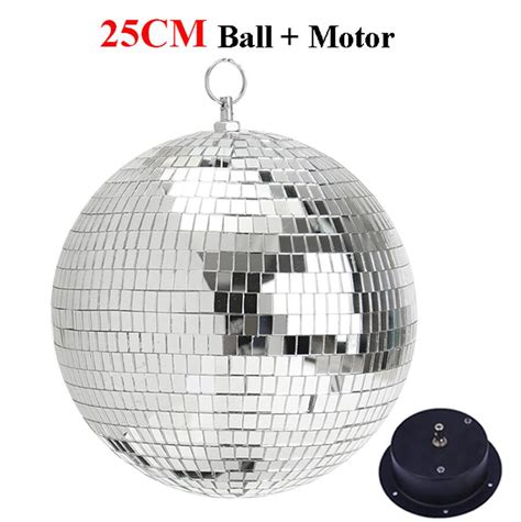 20cm 25cm Glass Rotating Mirror Ball Motor Reflect Grandado