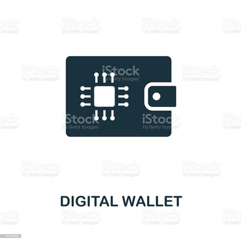 디지털 지갑 아이콘입니다 핀 테크 기술 아이콘 컬렉션의 창의적인 요소 디자인 웹 디자인 애플 리 케이 션 소프트웨어 인쇄 사용을