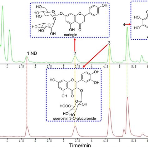 Comparison Of Base Peak Chromatogram Of Fr‐b And Fr‐c Nd Not Determined Download Scientific