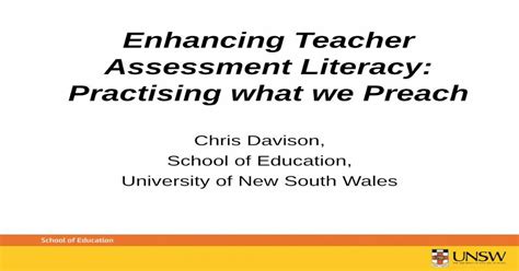Pdf Enhancing Teacher Assessment Literacy … Teacher Assessment Literacy Practising What We