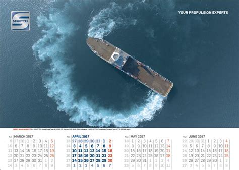 Schottel On Linkedin Our April Calender Sheet Features Eco Ferry