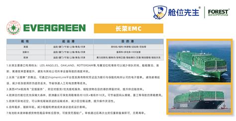 国内长荣emc海运货船主要运输航线与起运港、目的港介绍