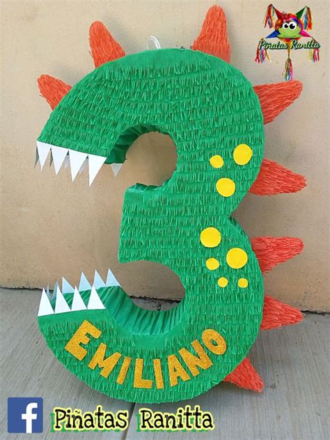 Piñata 3 Dinosaurio Decoracion De Dinosaurios Fiestas Fiesta De