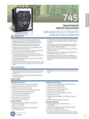 Multilin T60 Ge Grid Solutions Pdf Catalogs Technical Documentation Brochure