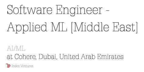 Cohere Software Engineer Applied Ml