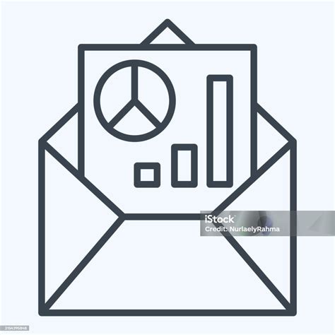 아이콘 세금 봉투 금융 및 세금 기호와 관련이 있습니다 선 스타일 심플한 디자인 일러스트레이션 개발에 대한 스톡 벡터 아트 및