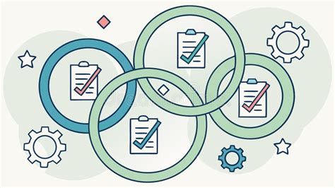 Interlocking Gears With People Silhouettes Vector Design Generative Ai Stock Vector