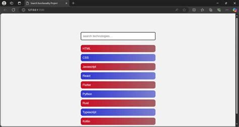 Sampath Dheekonda On Linkedin Webdevelopment Searchfunctionality