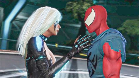 Spider Man Meets Black Cat Clone Spider Man Edge Of Time Youtube