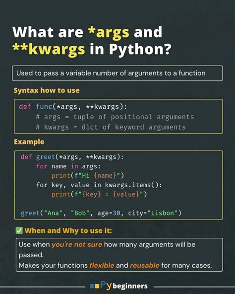 In Python Args Lets You Pass A Variable Number Of Positional