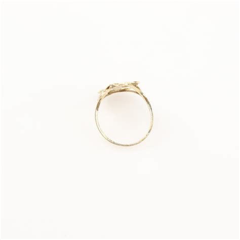 10kt Gold Cursive Letter Ring Property Room