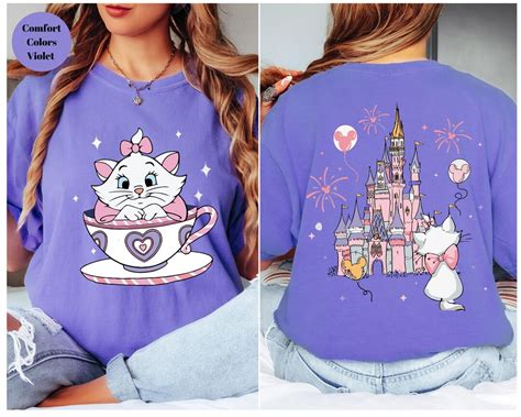 Disney The Aristocats Marie Cat Mad Tea Cup Party Shirt Disney The