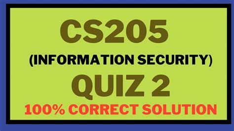 Cs205 Quiz 2 Solution Fall 2023 Youtube