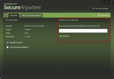 How To Install New Key Code Webroot Community
