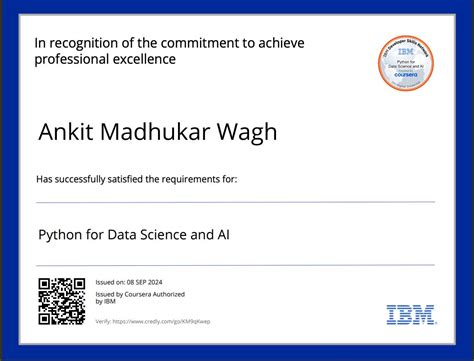 Completed Python Course For Data Analysis Ankit Wagh Posted On The Topic Linkedin
