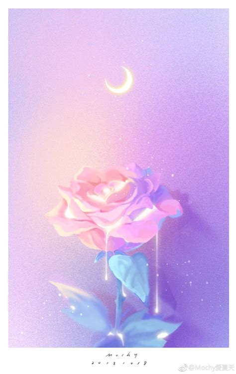 梦幻插画 壁纸 画手Mochy爱夏天 堆糖美图壁纸兴趣社区