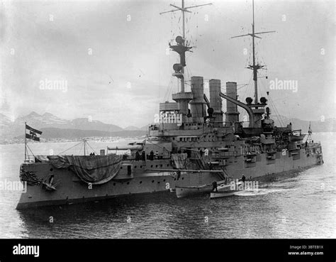 German Imperial Navy Sms Schlesien A Pre Dreadnought Battleship