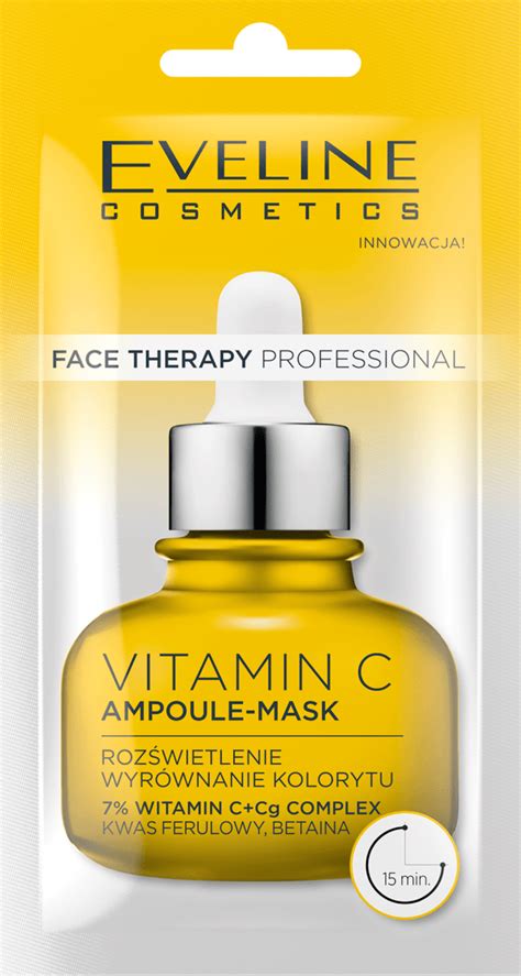 EVELINE COSMETICS Face Therapy Professional maska-ampułka witamina C, 8 ...