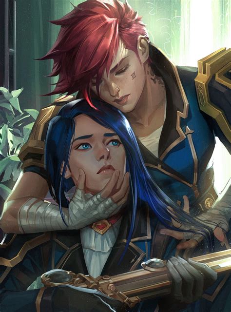 Caitlyn Vi Arcane Vi And Arcane Caitlyn League Of Legends And 1