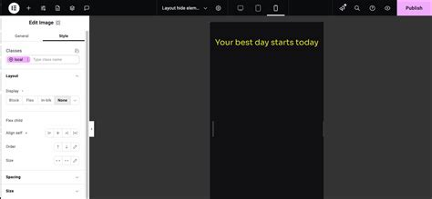 Responsive Editing Elementor