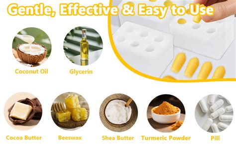 Wiksry Reusable Silicone Suppository Molds Kit 4 Pack 2ml