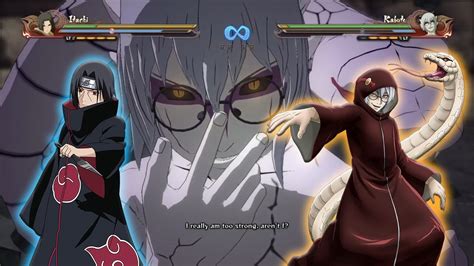 Itachi Uchiha Edo Tensei Vs Kabuto Yakushi Sage Mode Naruto