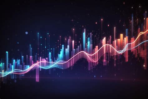 Premium Photo Big Data Analysis Technology Glowing Background Design