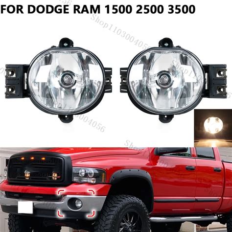 Car Fog Light Assembly For Dodge Ram 1500 2500 3500 2002 2008 Durango