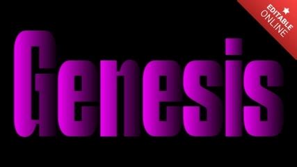 Genesis Pink Shadow Text Effect Generator