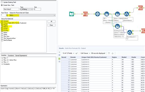 apply difference formula s column rules to compare alteryx community