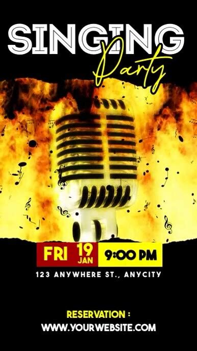 Singing Party Template Postermywall