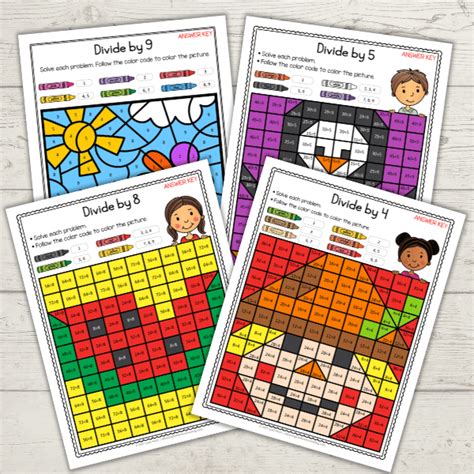 Division Coloring Worksheets 773x762