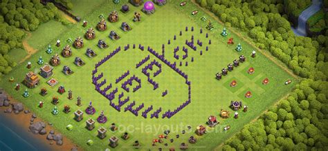 Best Funny Troll Base Th7 With Link 2024 Town Hall Level 7 Art Base
